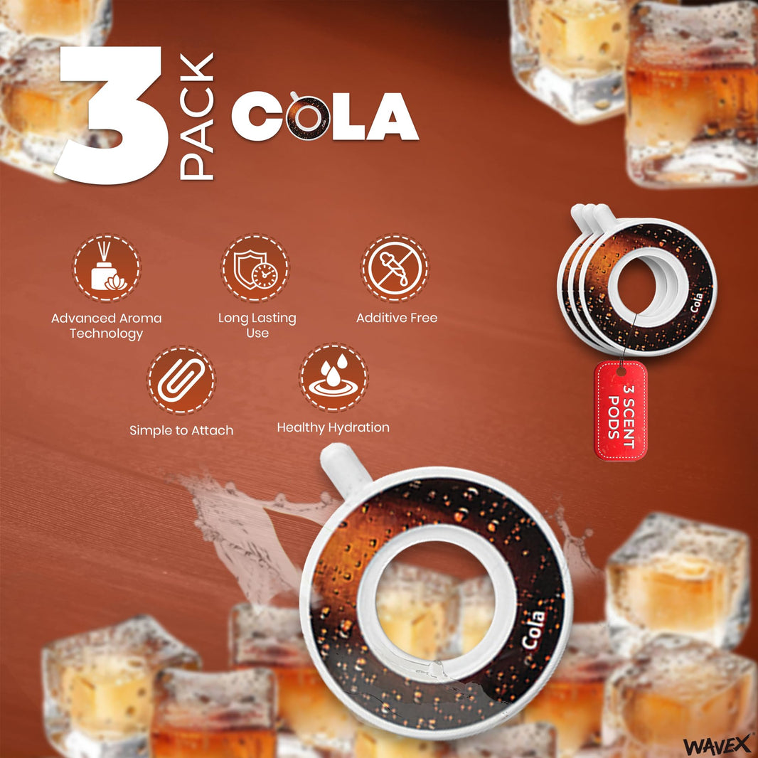 Water Bottle With Flavor Pods And Smell Rings For Fragrance | WAVEX