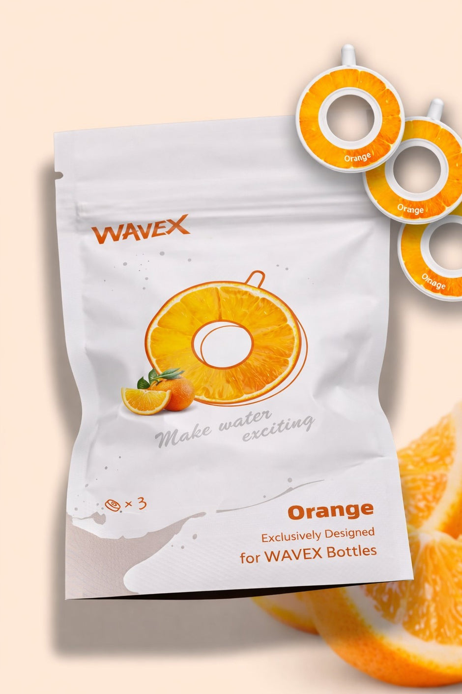Water Bottle With Flavor Pods And Smell Rings For Fragrance | WAVEX